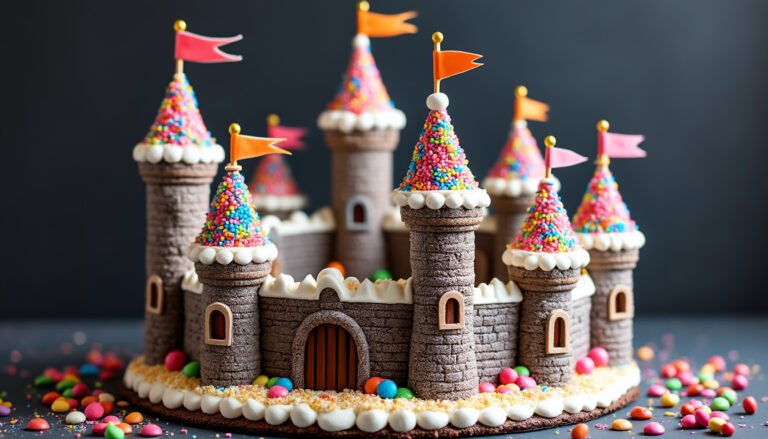 comment réaliser un gâteau château fort impressionnant pour une fête ...