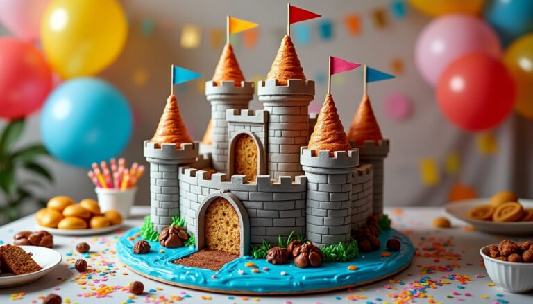 comment réaliser un gâteau château fort impressionnant pour une fête ...